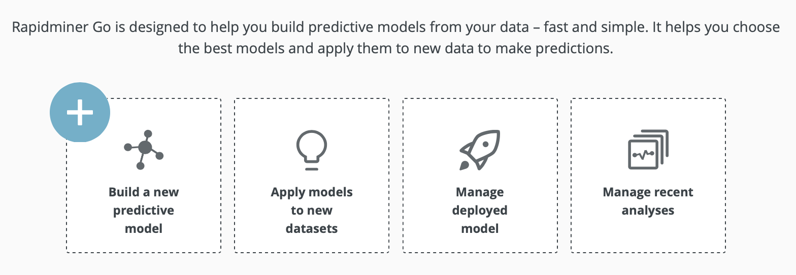 RapidMiner Go - Data Science and Enterprise AI - SolutionMetrics