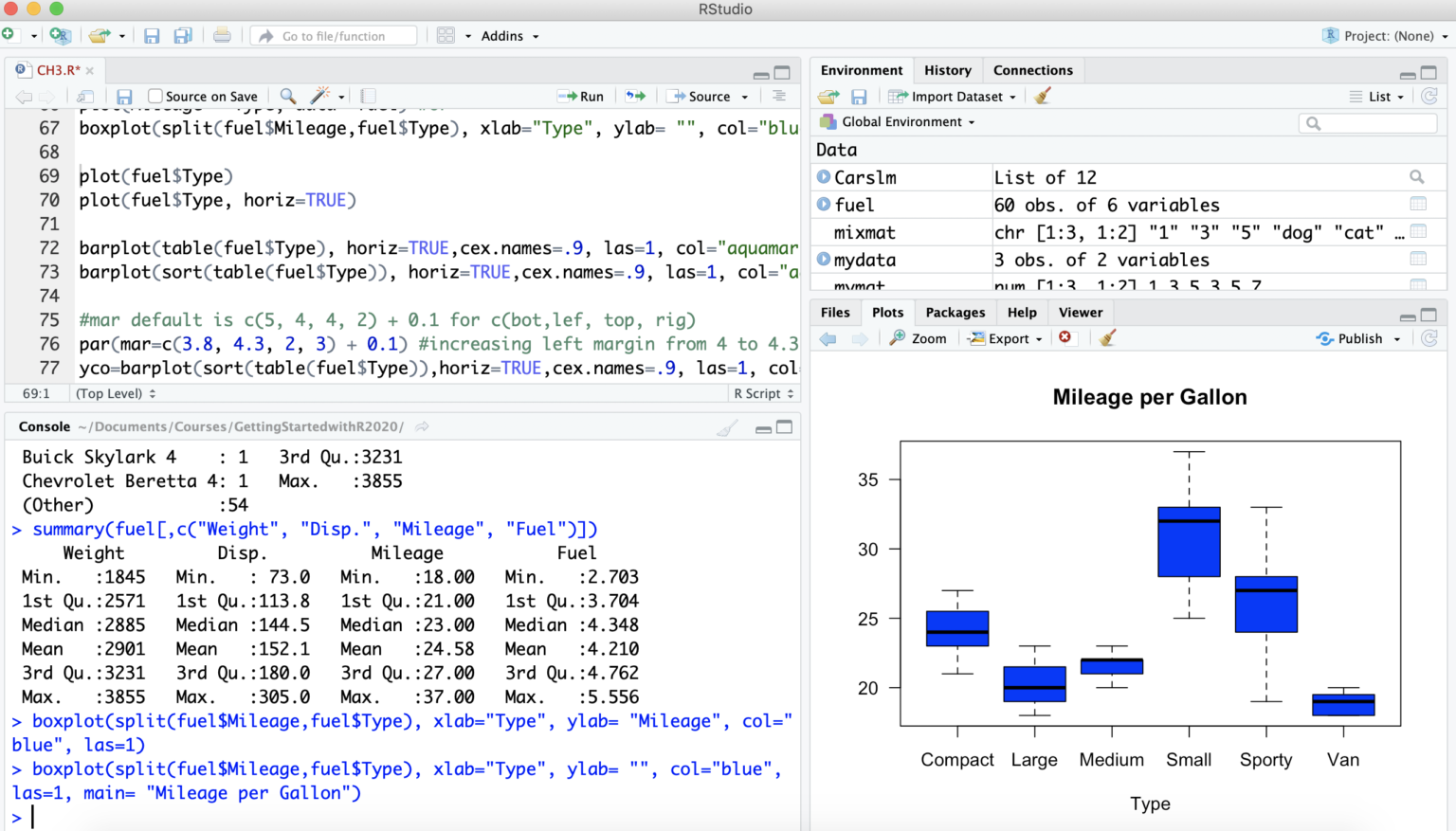 Getting Started with R Course - Data Science and Enterprise AI ...