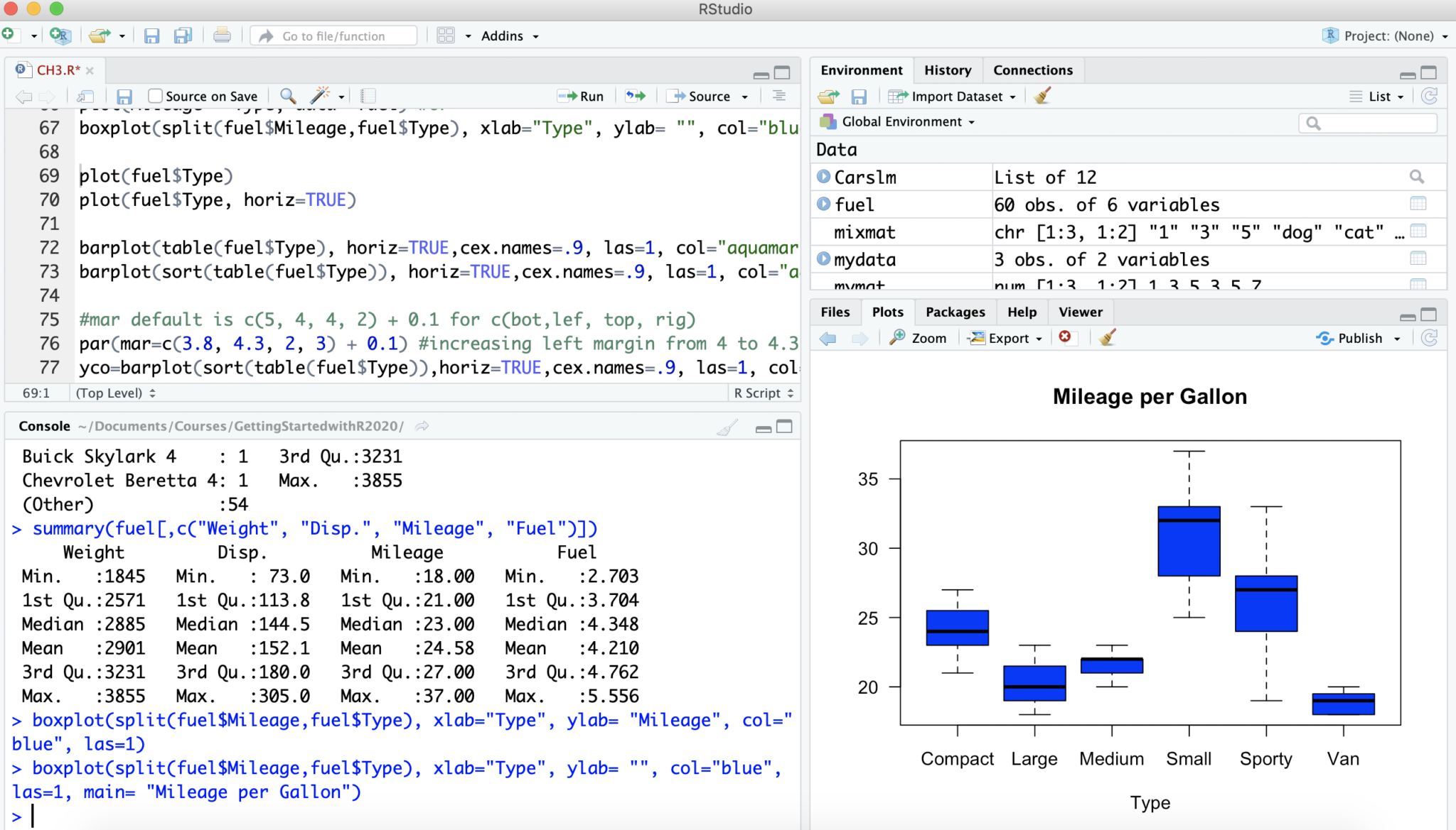 Getting Started with R Course - Data Science and Enterprise AI ...